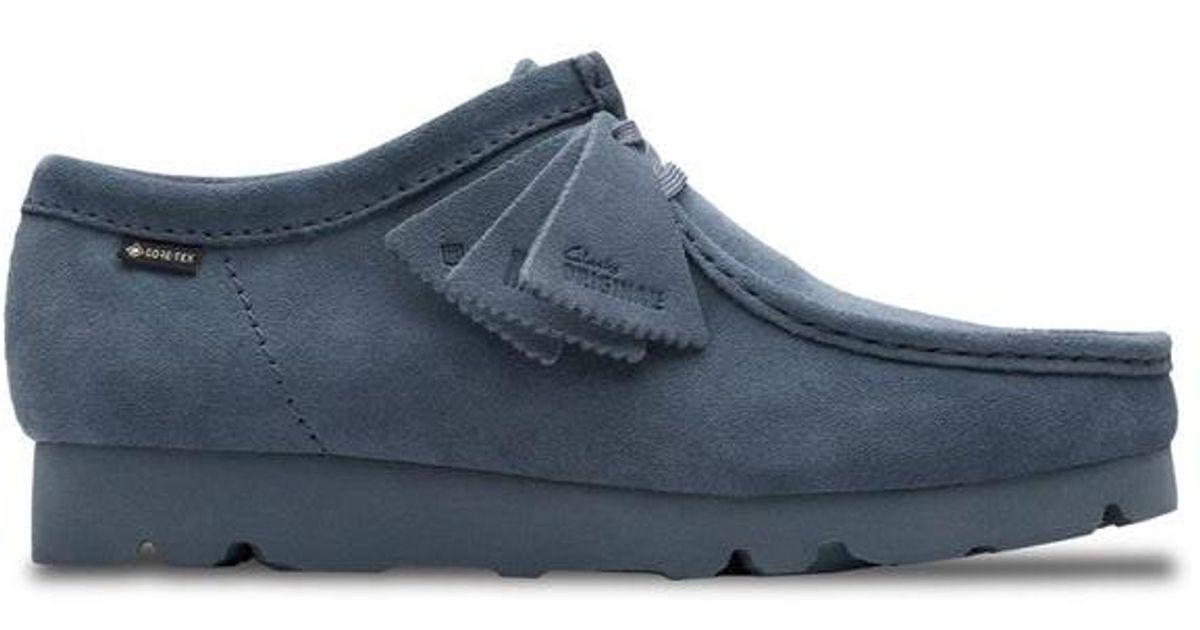 Clarks Wallabee Gore-Tex in Blue for Men | Lyst