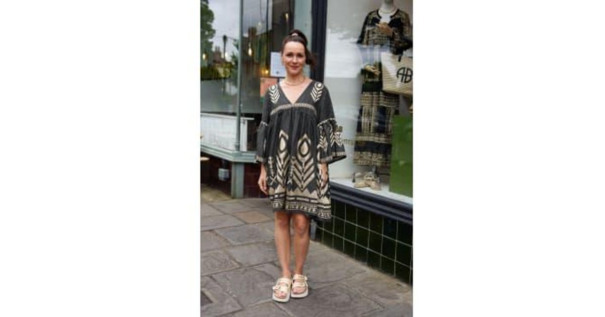Greek Archaic Kori Short Feather Sleeve Dress in Green | Lyst