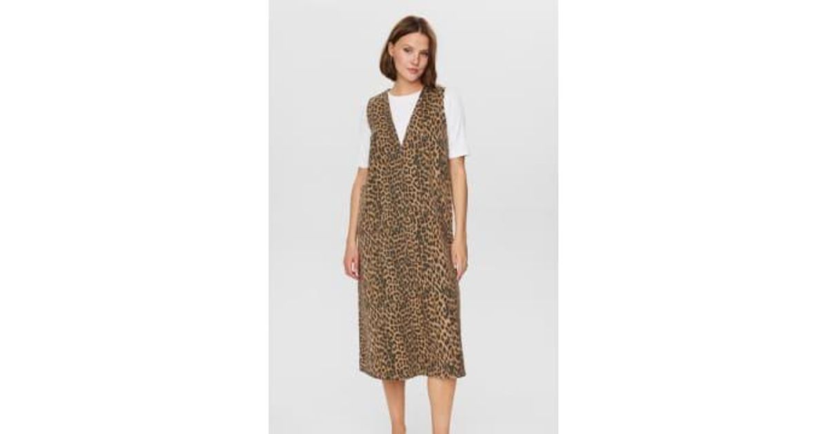 Numph Gigi Dress in Brown | Lyst