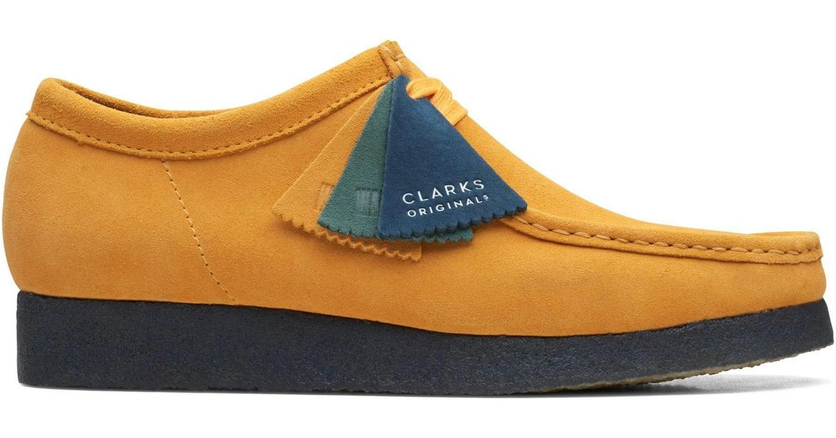 Clarks Wallabee & Suede in Blue for Men | Lyst