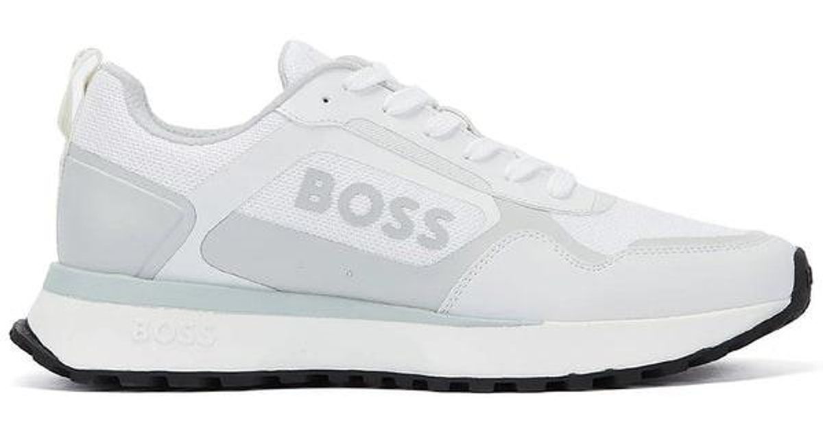 BOSS Jonah Runn Merb Trainers in White | Lyst
