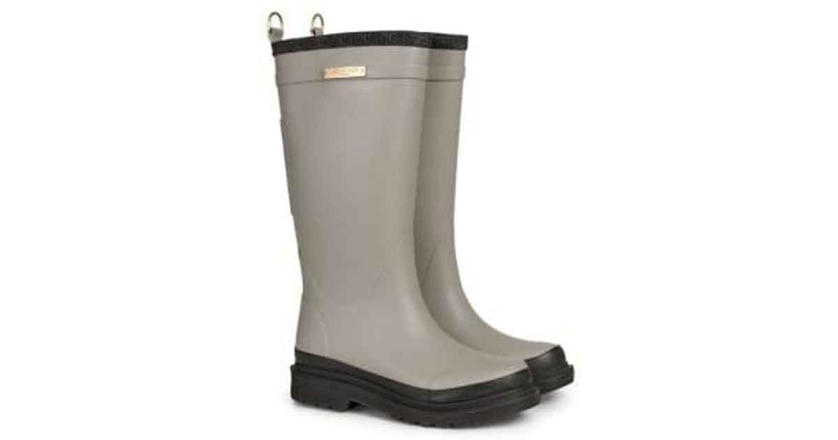 Ilse Jacobsen Long Rubber Boot in Gray | Lyst