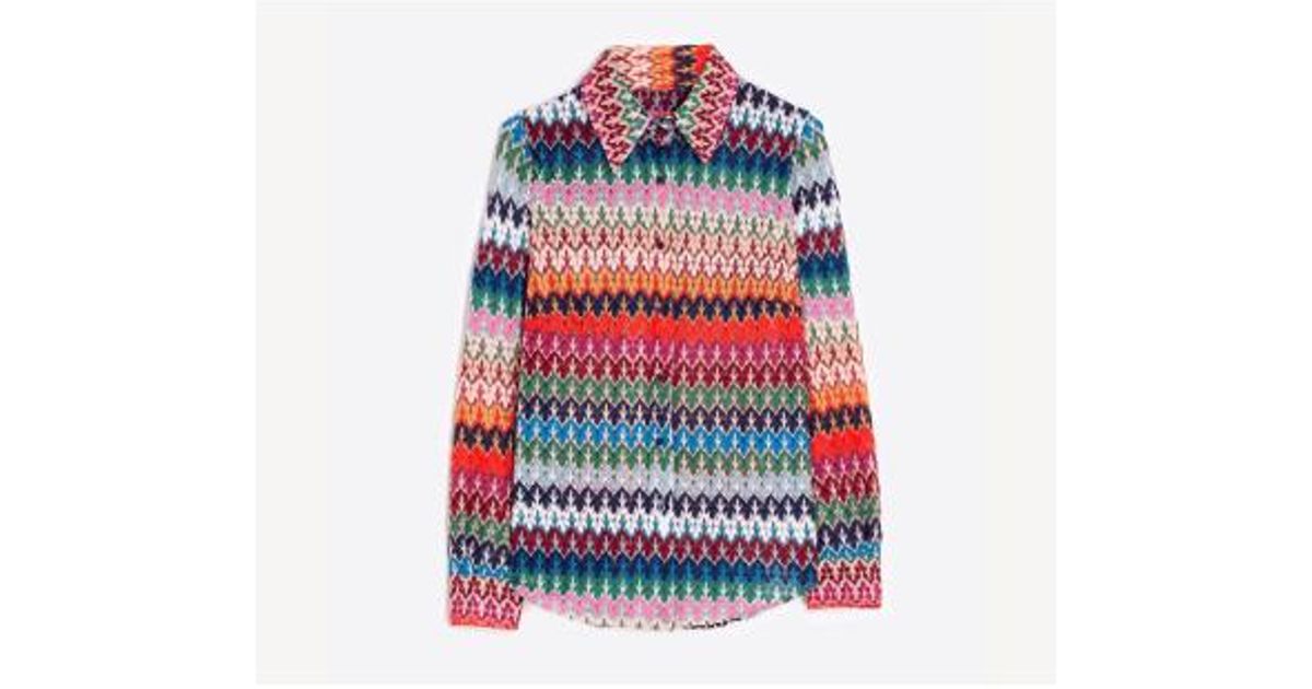 Vilagallo Mafalda Crochet Top in Red | Lyst