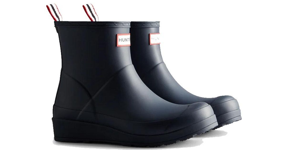 HUNTER Original Play Short Wellington Boots Valtameri in Black | Lyst
