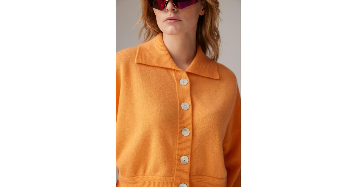 Colorush Cashmere Jacket Sunset in Orange | Lyst