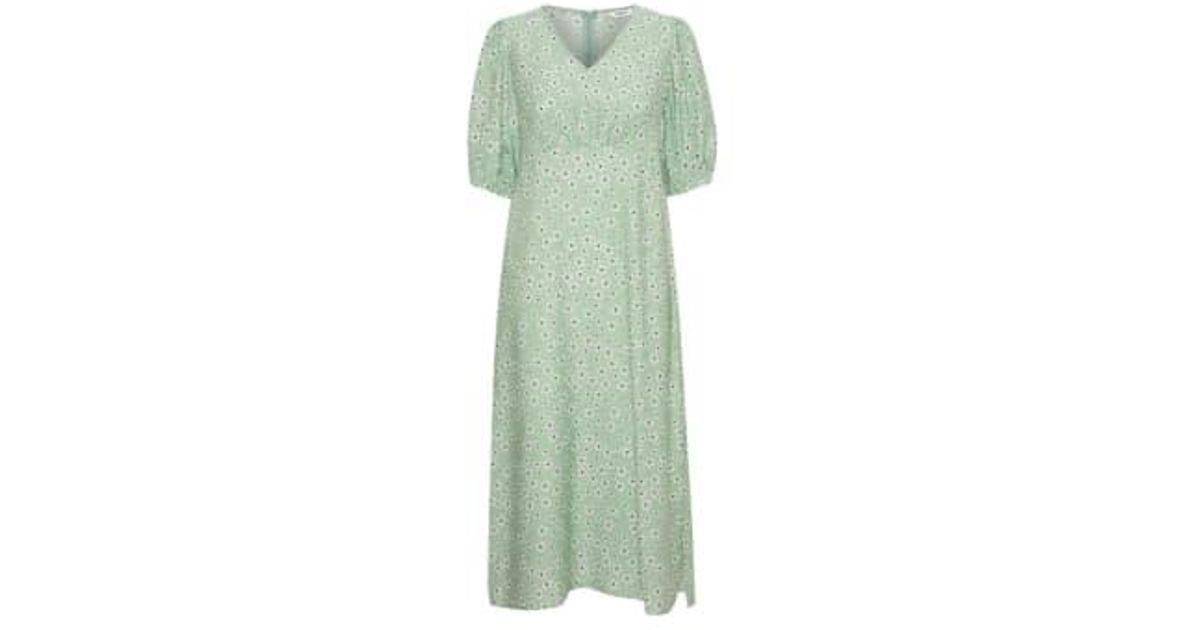 B.Young Ibano Dress Fair Flower in Green | Lyst
