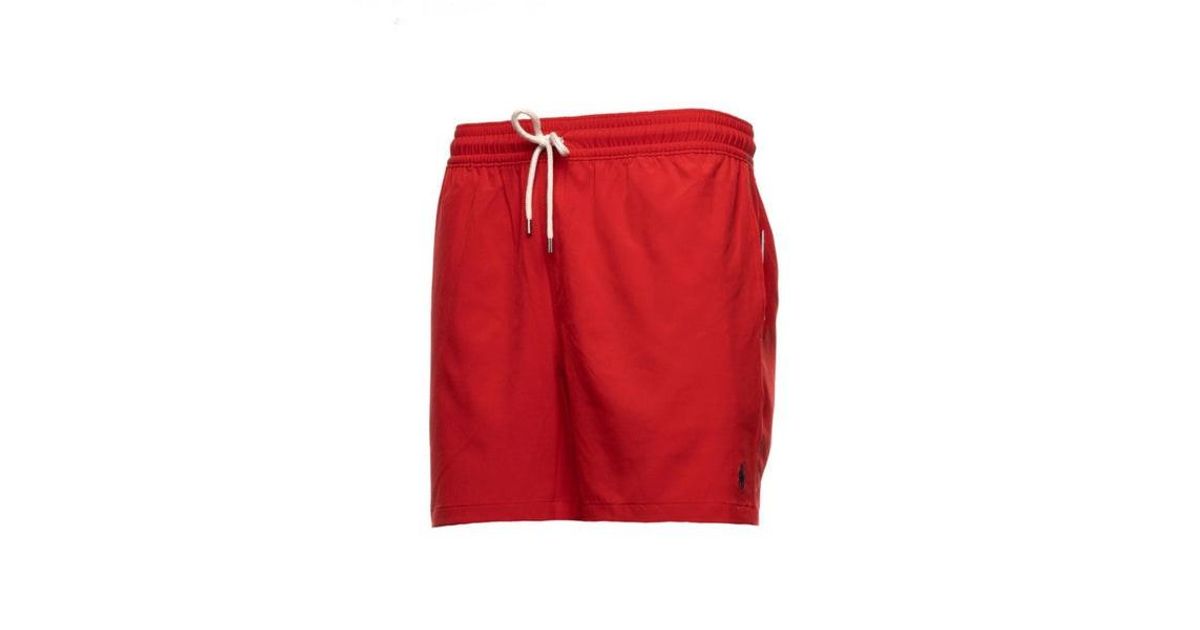 Polo Ralph Lauren Swimsuit For 710907255005 in Red for Men | Lyst