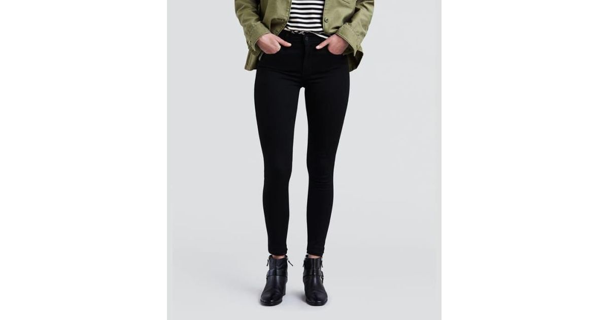 Levi's 720 High Rise Super Skinny Jeans 52797 0000 in Black | Lyst