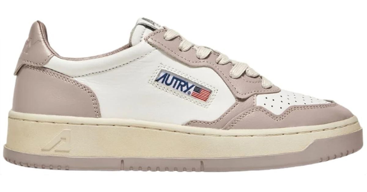 Médaillée scarpe Donna Leather blanc / champignons Autry en coloris ...