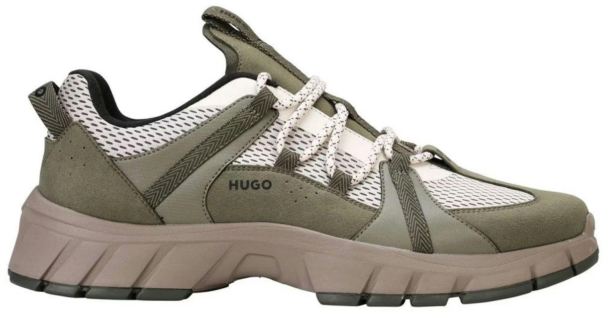 BOSS Dark Kyle Runner Sneakers in Gray for Men | Lyst