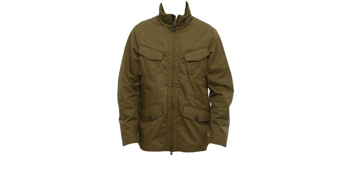 Woolrich Army Cotton Utility Field Jacket in Green for Men | Lyst