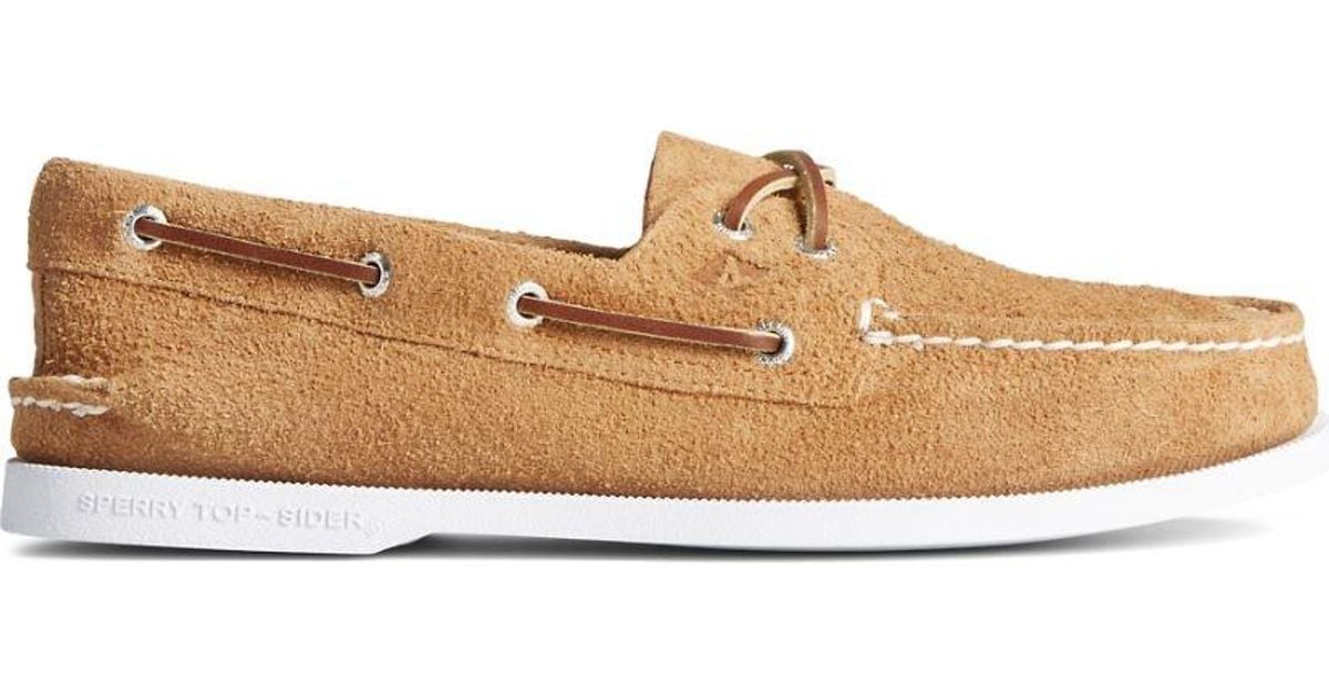 Sperry Top-Sider Topsider Authentic Original 2-Eye Suede in Natural for ...