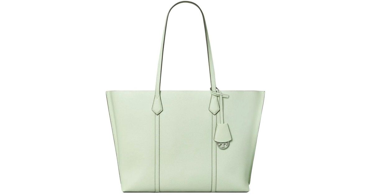 Tory Burch Perry Triple Compartment Tote Bag in Green | Lyst