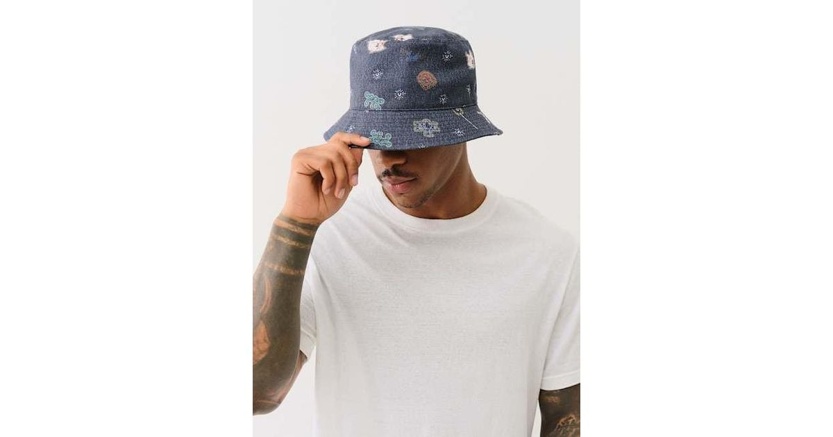True Religion Groovy Denim Bucket Hat in Blue | Lyst