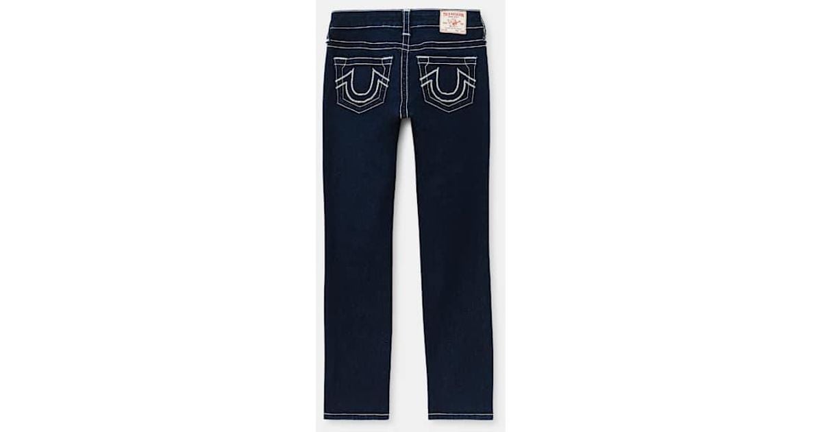 True Religion Boys Rocco Rope Stitch Skinny Jean in Blue for Men | Lyst