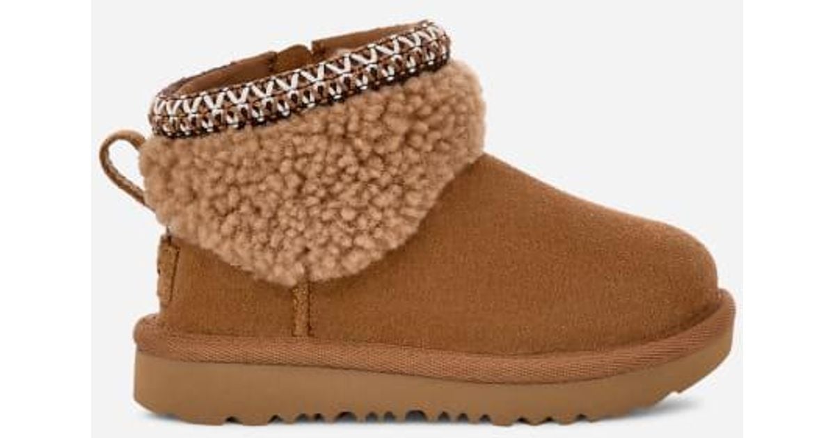 UGG ® Toddlers' Classic Ultra Mini Maxi Curly Sheepskin/suede Classic ...