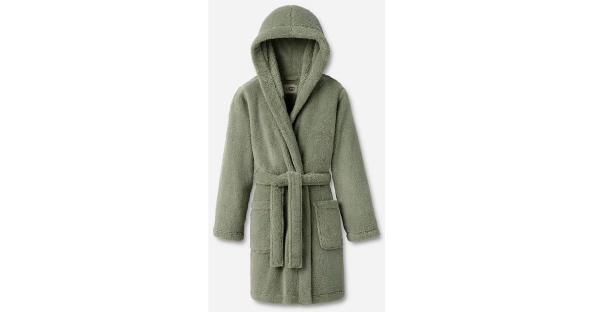 UGG Aarti Plush Robe Fleece Robes in Green | Lyst