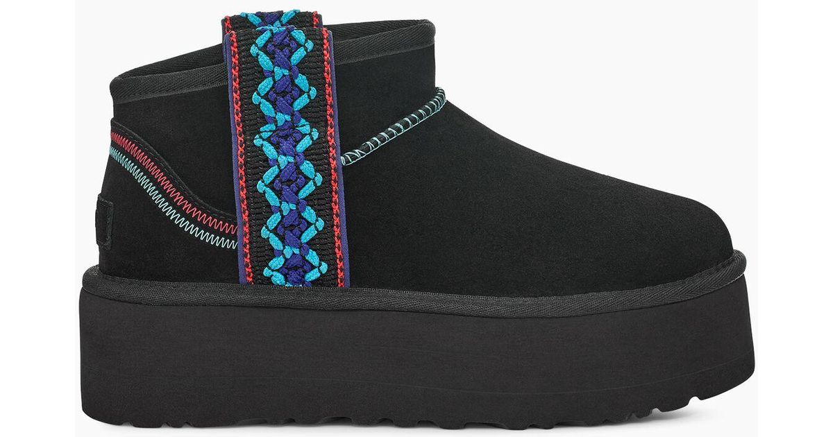 UGG Women's Classic Ultra Mini Braid Platform Classic Ultra Mini Braid ...