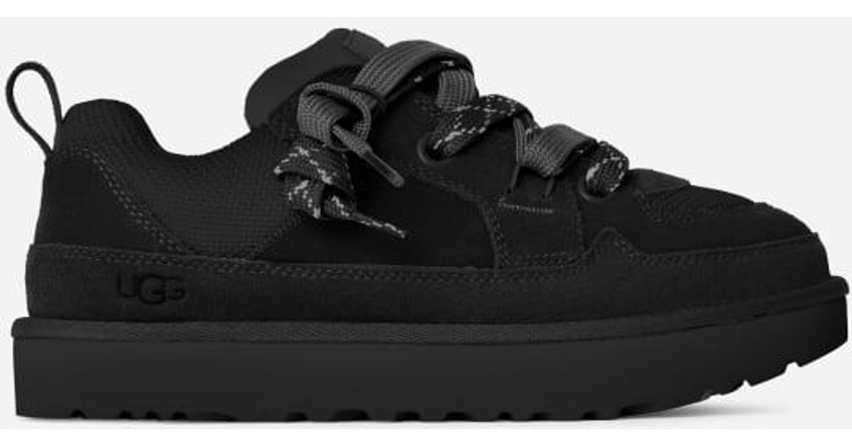 UGG Lo Lowmel Suede/Recycled Materials/Textile Sneakers in Black for ...