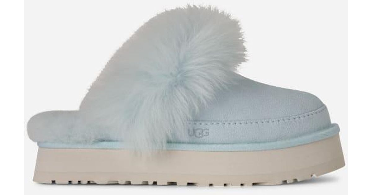 UGG Disquette Chalet Sheepskin Slippers in Black | Lyst