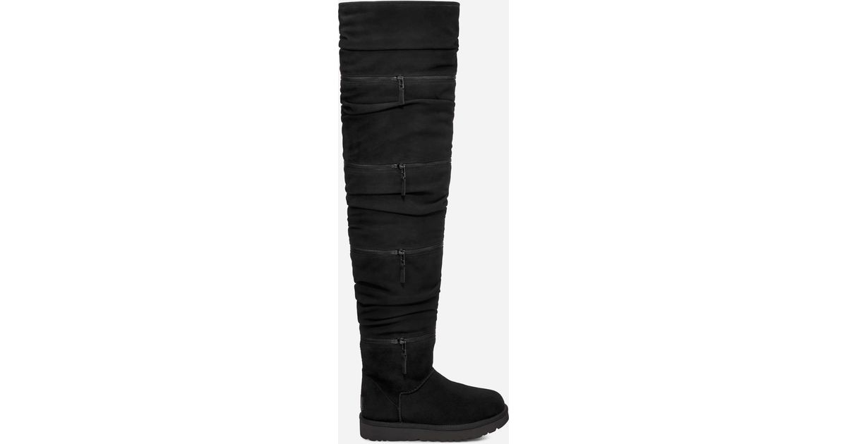 Ugg ® Classic Ultra Ultra Tall Suede Classic Boots In Black Lyst