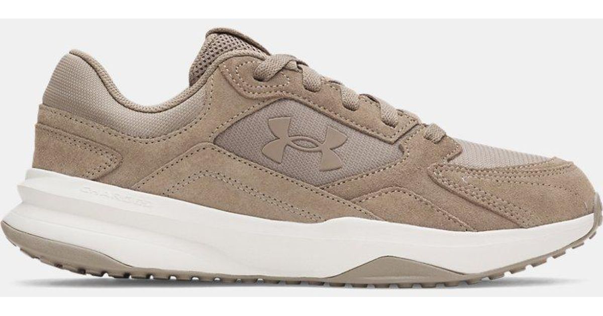 Under Armour Edge Suede Training Shoes Taupe Dusk Summit Taupe Dusk in ...