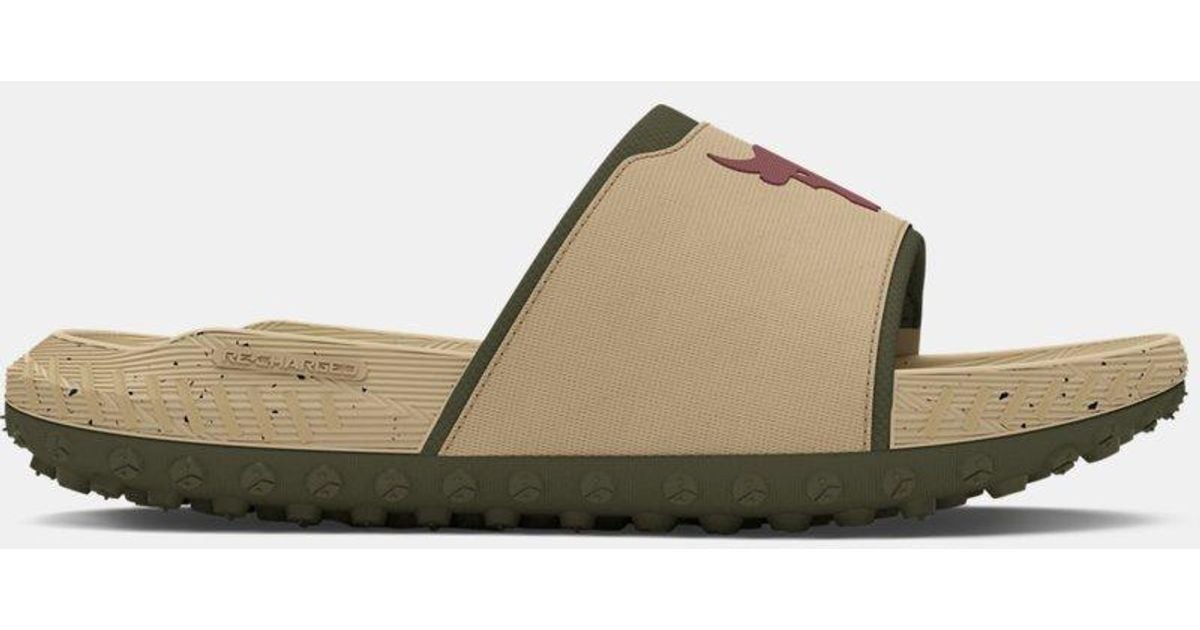 Under Armour Project Rock 3 Ufc Slides Desert Sand Marine Od Tosca in ...
