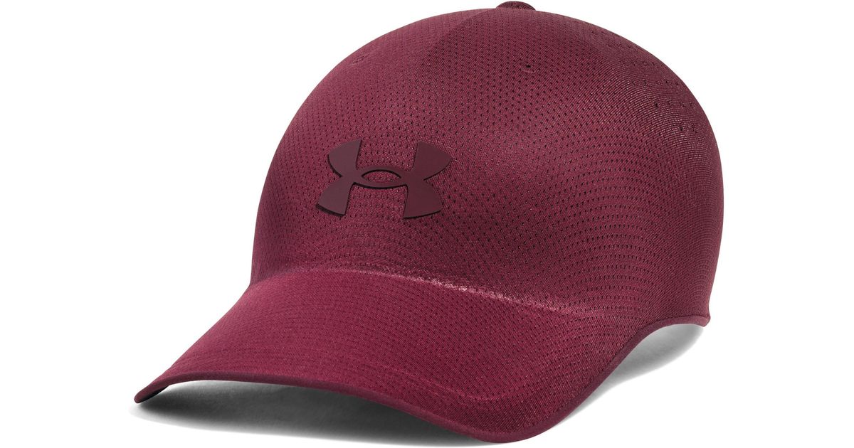 Under Armour Ua Stealthform Uncrushable Adjustable Hat in Red | Lyst