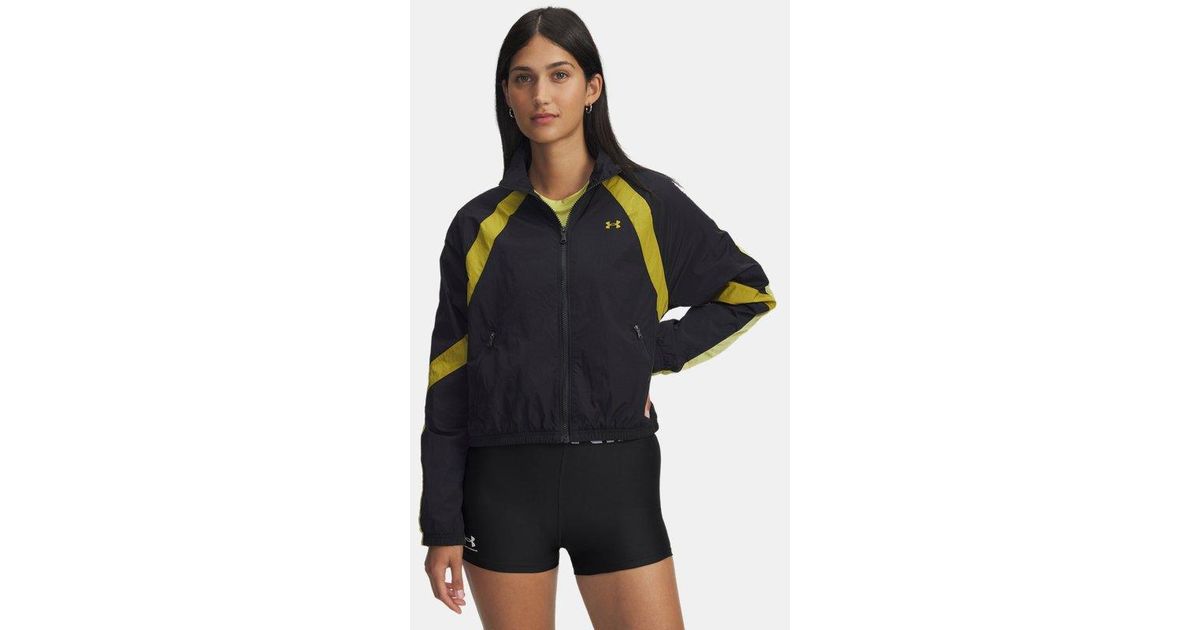 Under Armour Icon Crinkle Jacket Shade Legacy in Black | Lyst UK