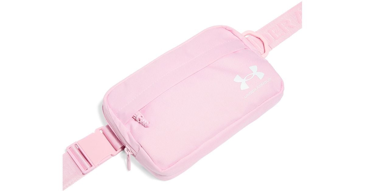 Under Armour Ua Essential Waist Bag Crossbody in Pink | Lyst
