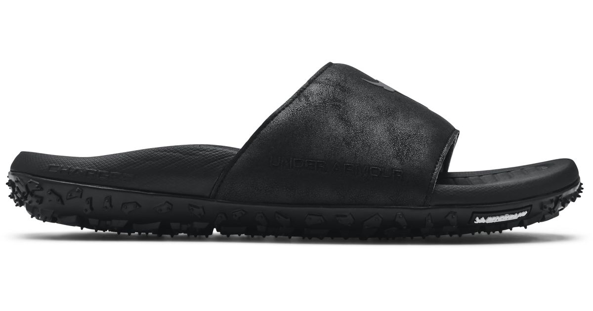 Under Armour Project Rock Slides in Black for Men | Lyst