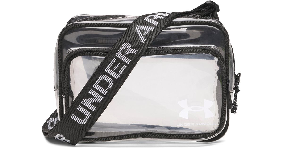 Under Armour Ua Essential Clear Crossbody in Black | Lyst