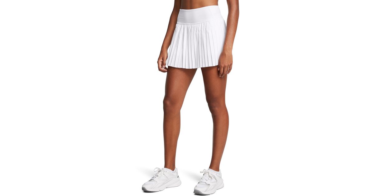 Under Armour Ua Sportskort Mini Pleated in White | Lyst