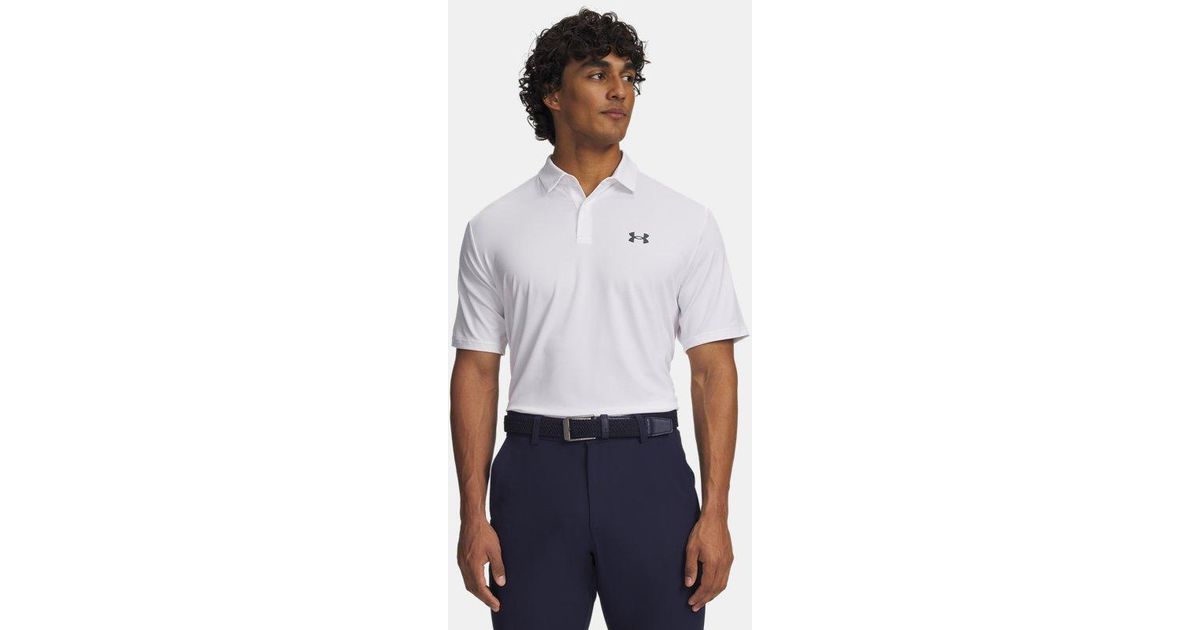 Under Armour Matchplay Polo Pitch in White for Men | Lyst UK