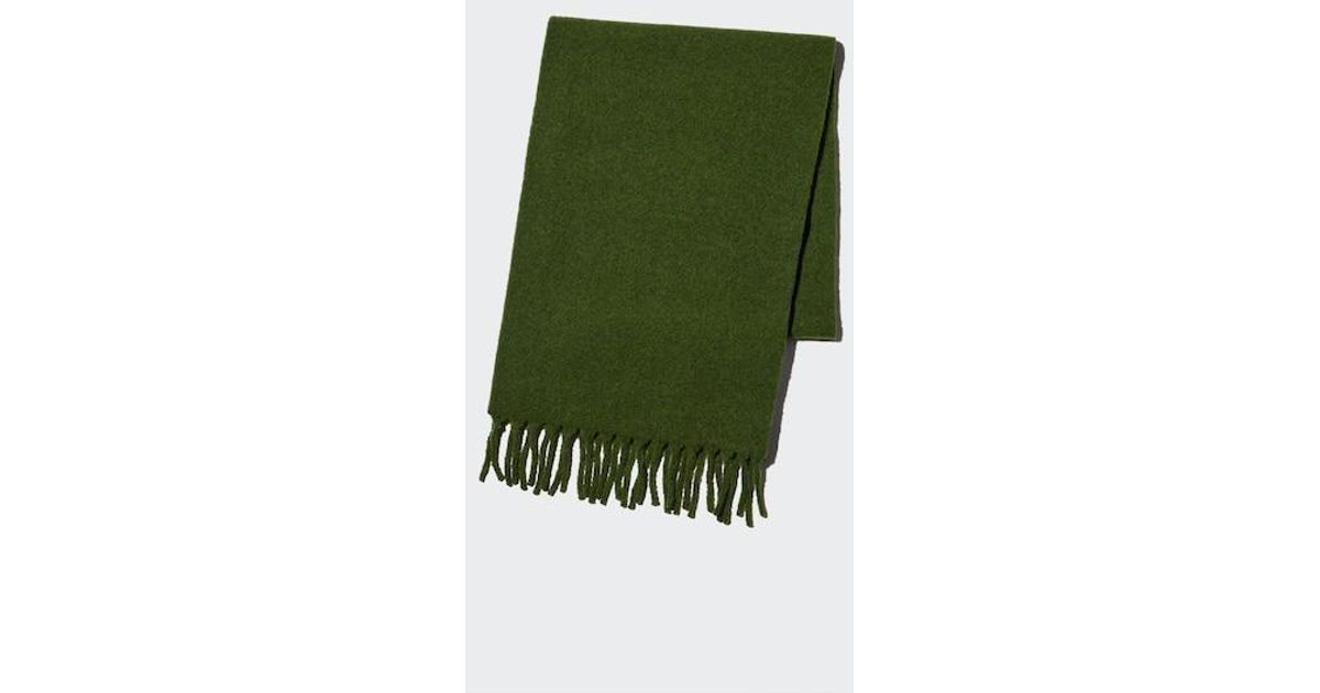 Uniqlo Soufflé Yarn Chunky Stole in Green for Men | Lyst UK