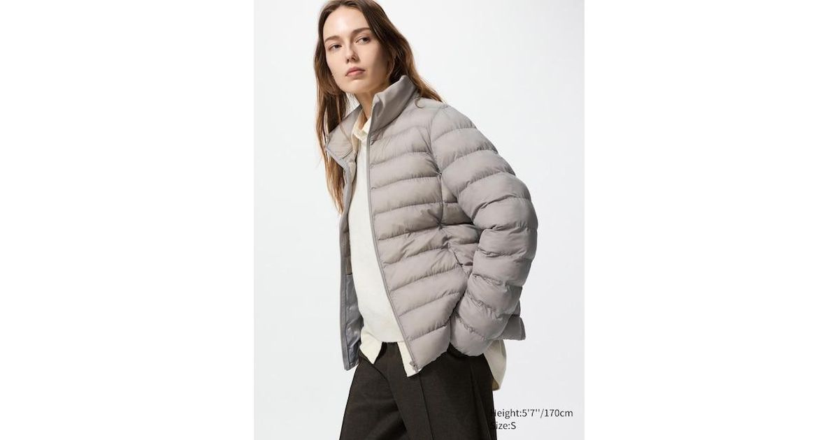 Uniqlo Puffertech Jacket in Grey | Lyst UK