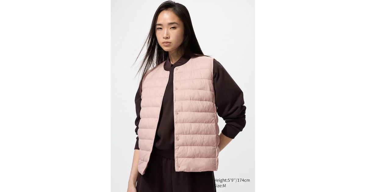 Uniqlo Puffertech Compact Vest in Natural | Lyst UK