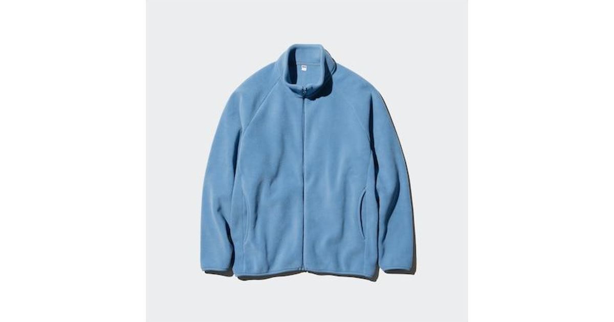 Uniqlo Fleece Full-Zip Jacket in Blue for Men | Lyst UK