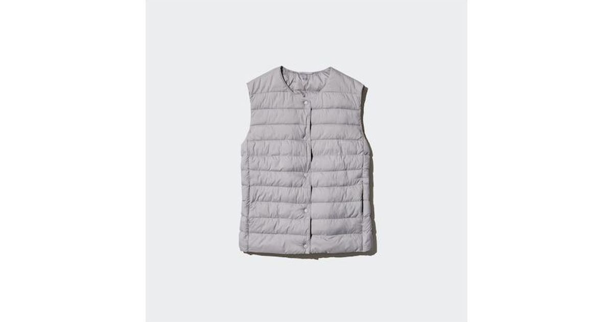 Uniqlo Puffertech Compact Vest in Grey | Lyst UK