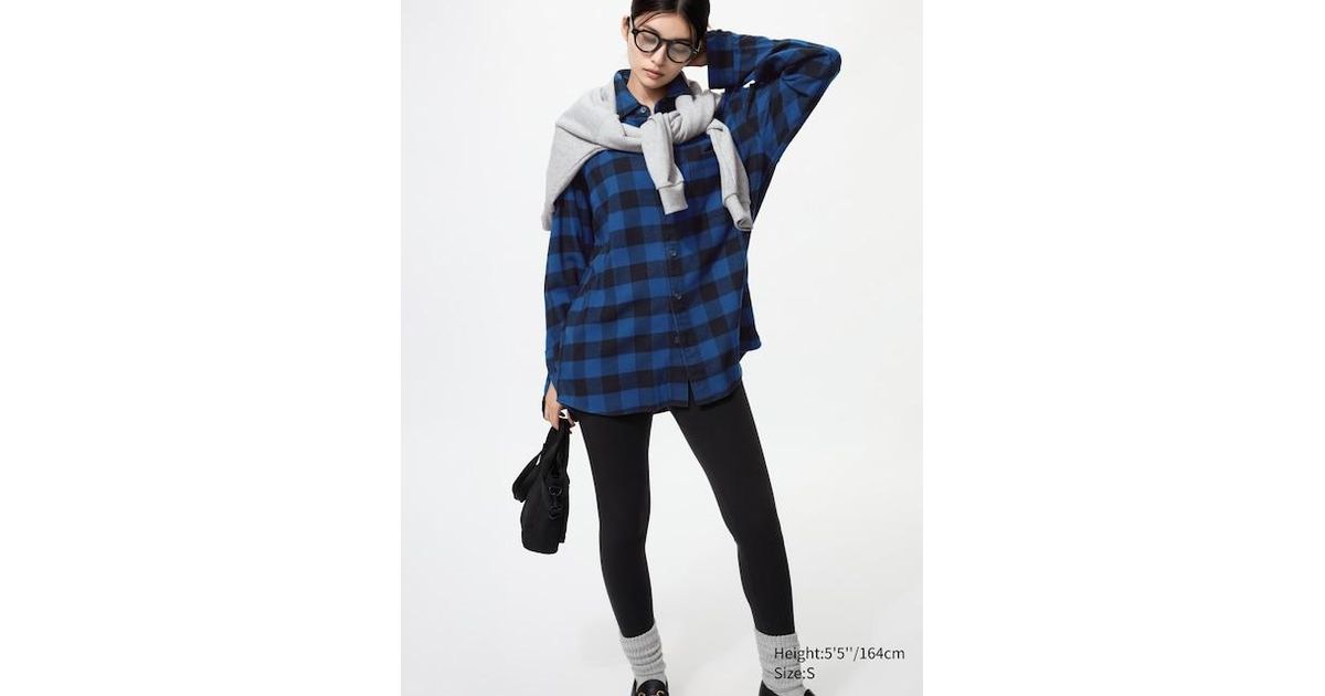 Uniqlo Heattech Ultra Warm Leggings in Blue | Lyst UK