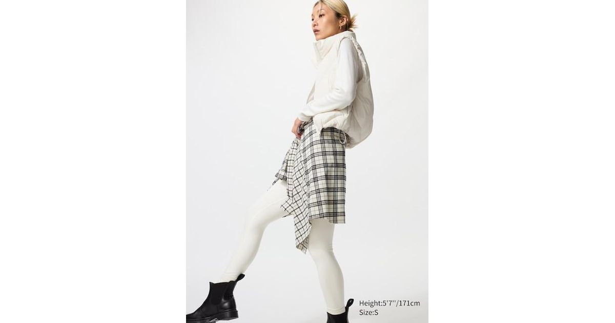 Uniqlo Heattech Ultra Warm Leggings in White | Lyst UK