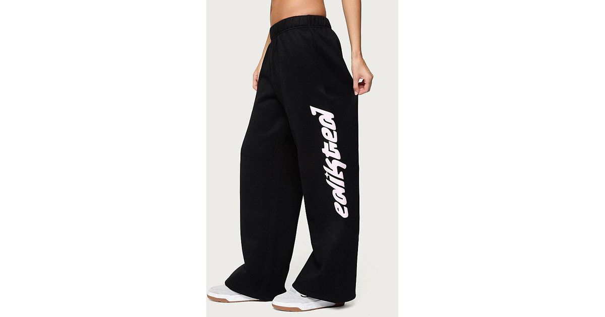 Edikted Star Sweatpants in Blue | Lyst