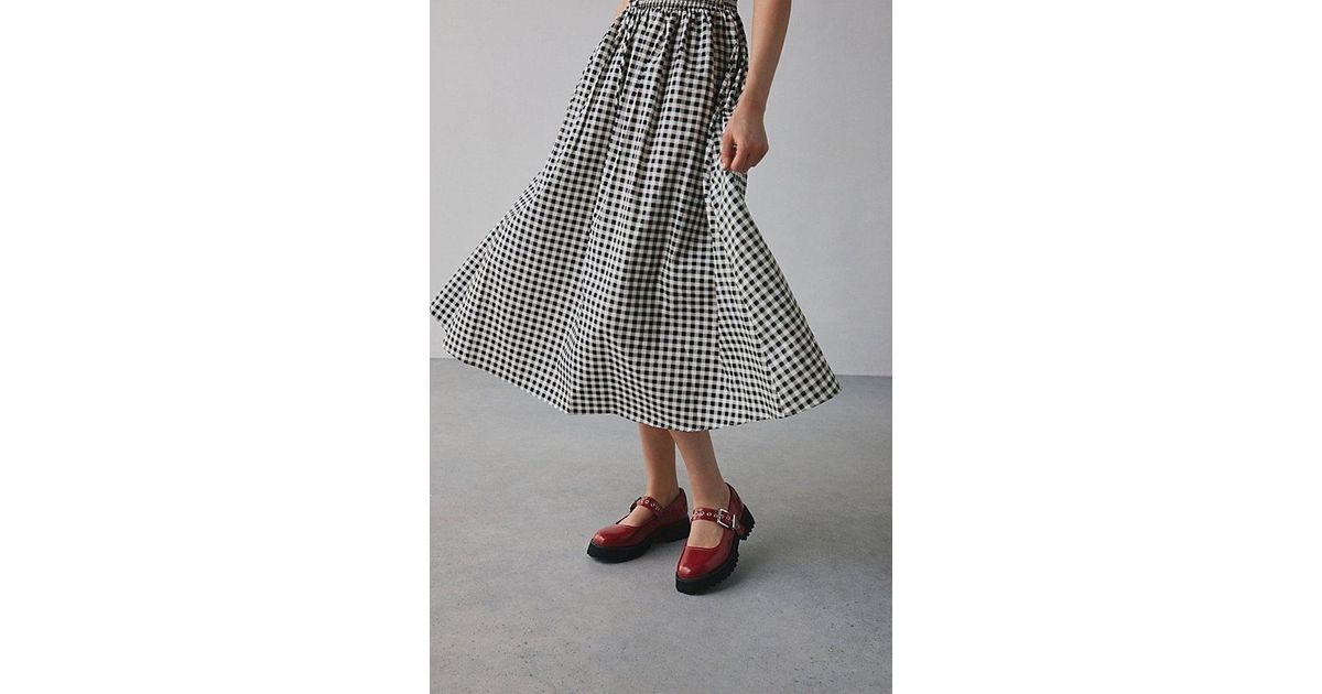 Raid London Ailany Patent Leather Mary Jane Shoe in Gray | Lyst