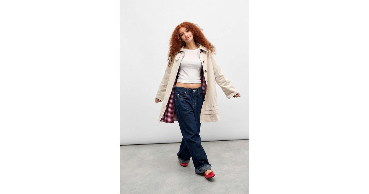 Damson Madder Mercedes Bow Reversible Trench Coat Jacket Uk 10 At Urban ...
