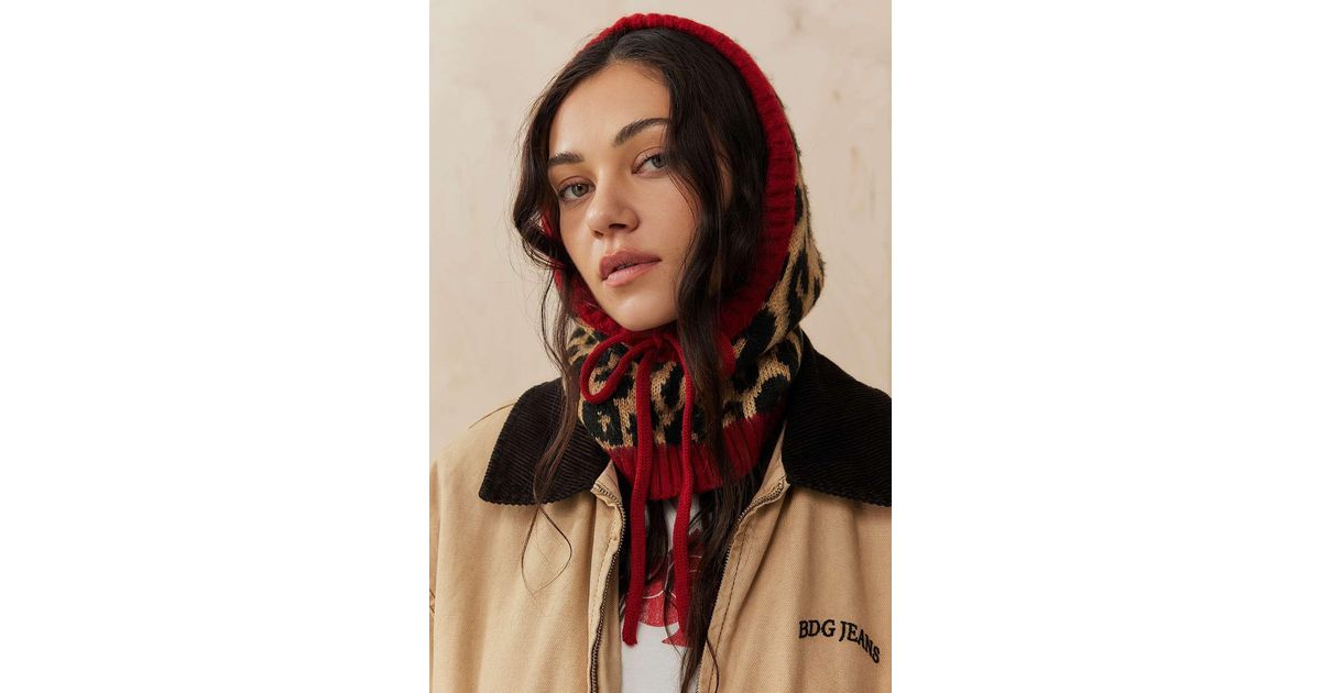 Damson Madder Leopard Print Hood in Brown | Lyst UK