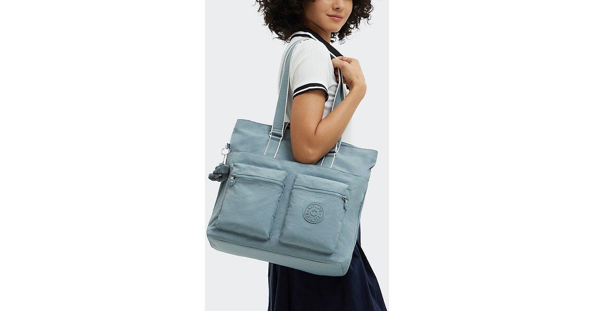 Kipling India Cargo Nylon Tote Bag in Gray | Lyst