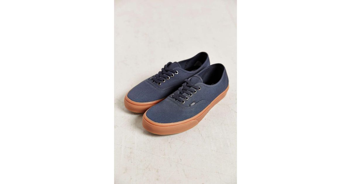 Vans Authentic Gum Sole Sneaker in Blue for Men | Lyst