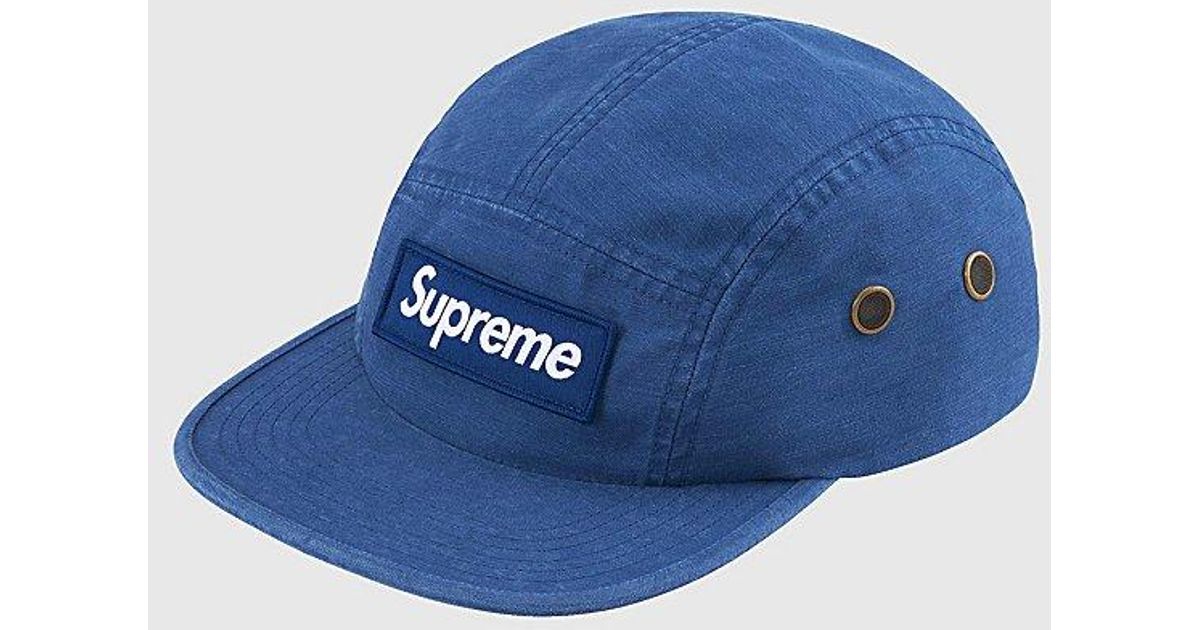 Supreme Military Camp Cap Ss25 in Blue for Men | Lyst