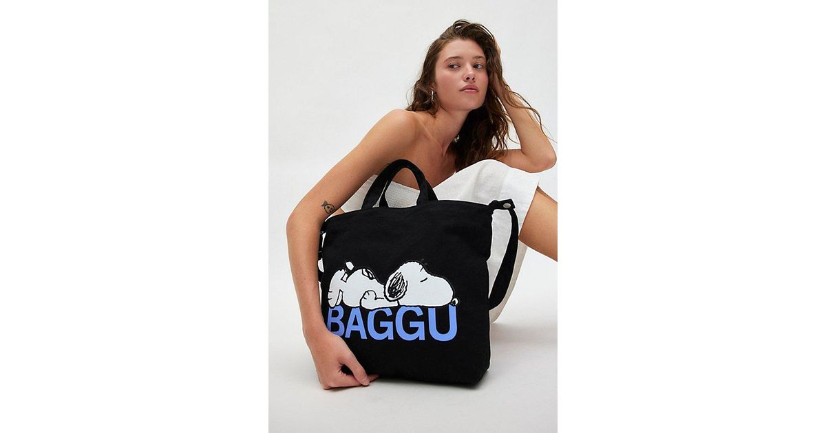BAGGU X Peanuts Horizontal Duck Bag in Black | Lyst