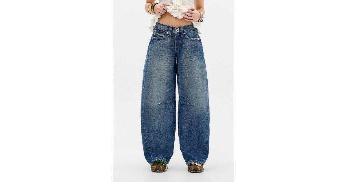 BDG Kayla Lowrider Cocoon Jeans in Blue | Lyst UK